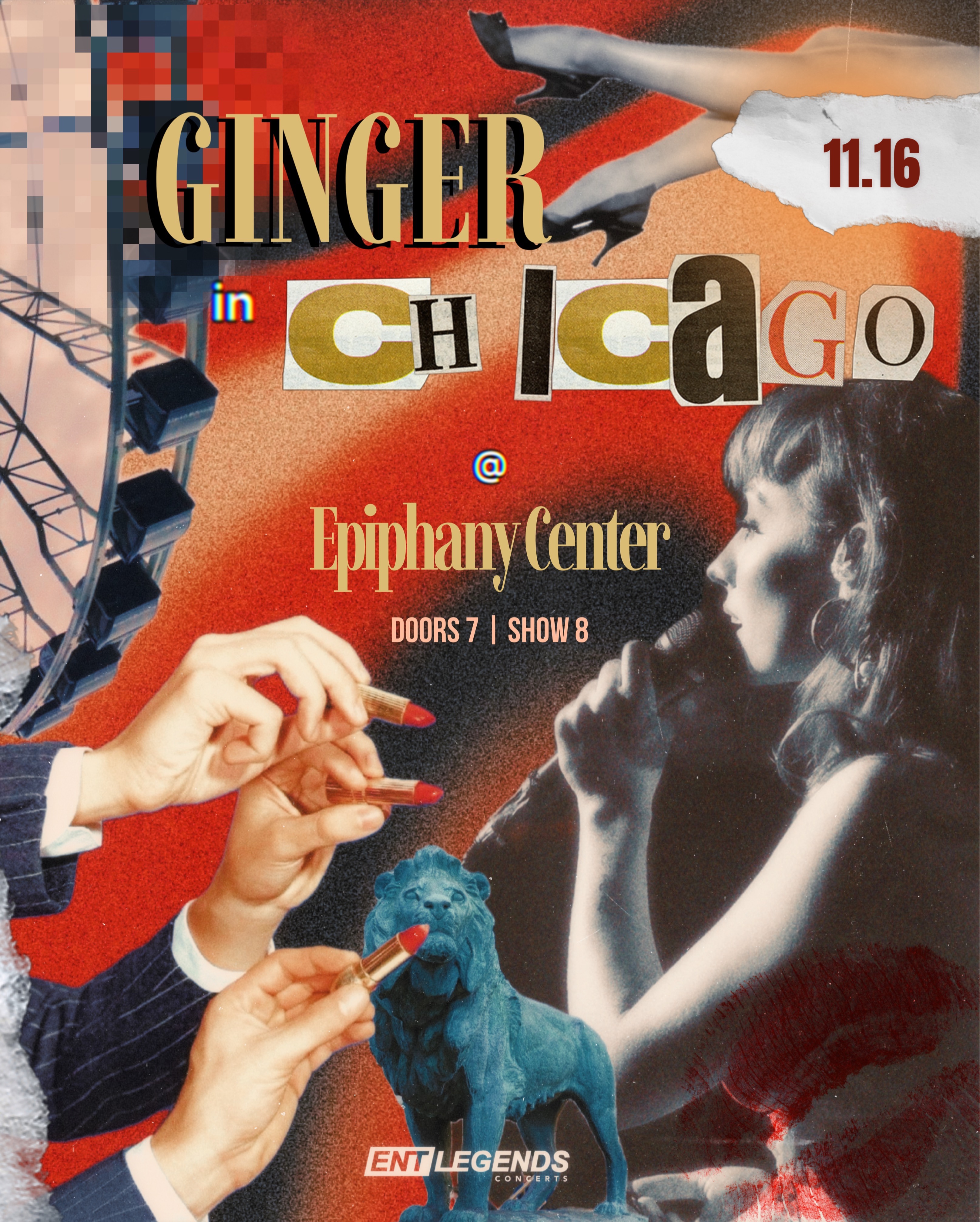ENT Legends Presents: Colette Lush Ginger in Chicago - Epiphany Center ...