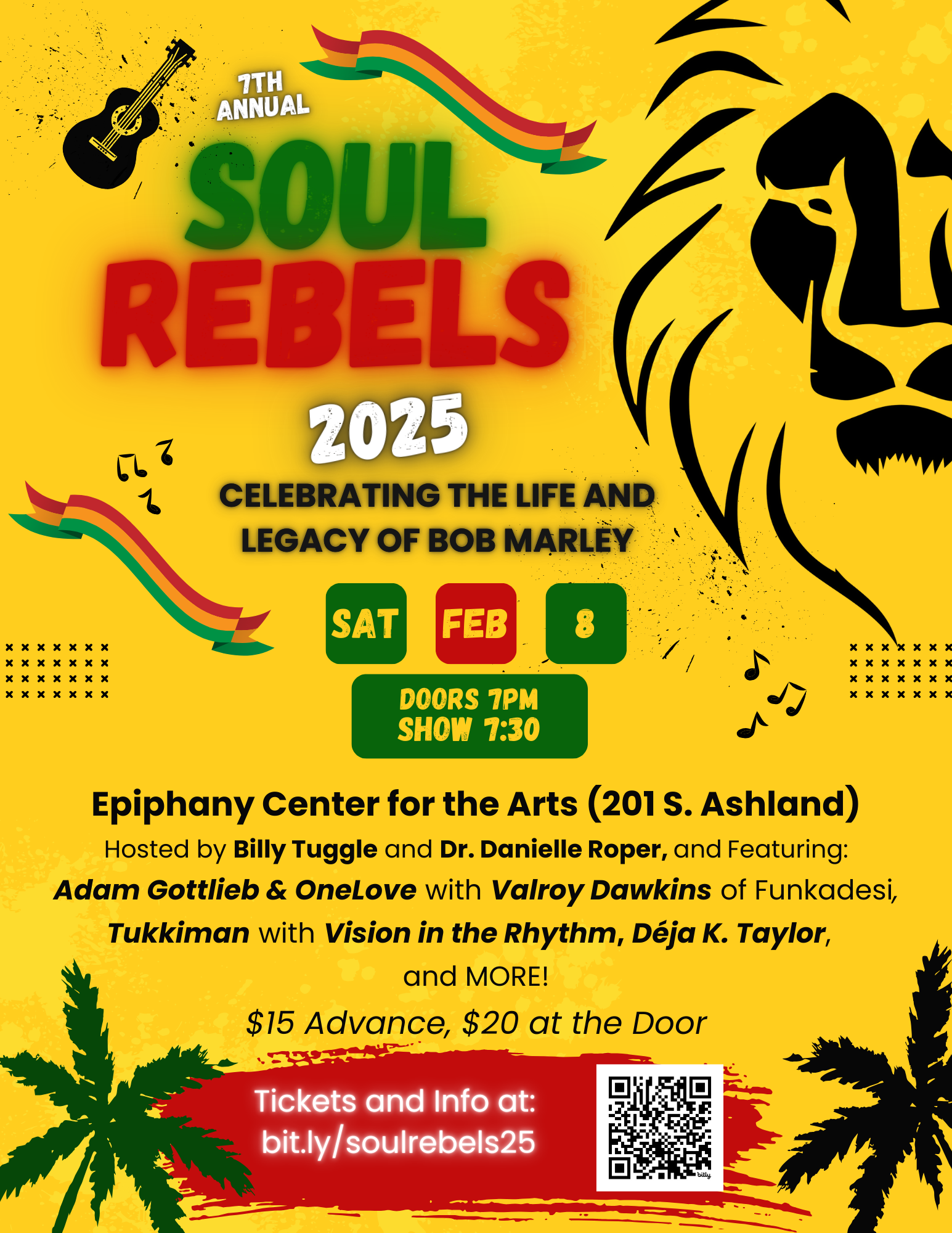 Soul Rebels 2025: Celebrating the Life and Legacy of Bob Marley - Epiphany Center for the Arts